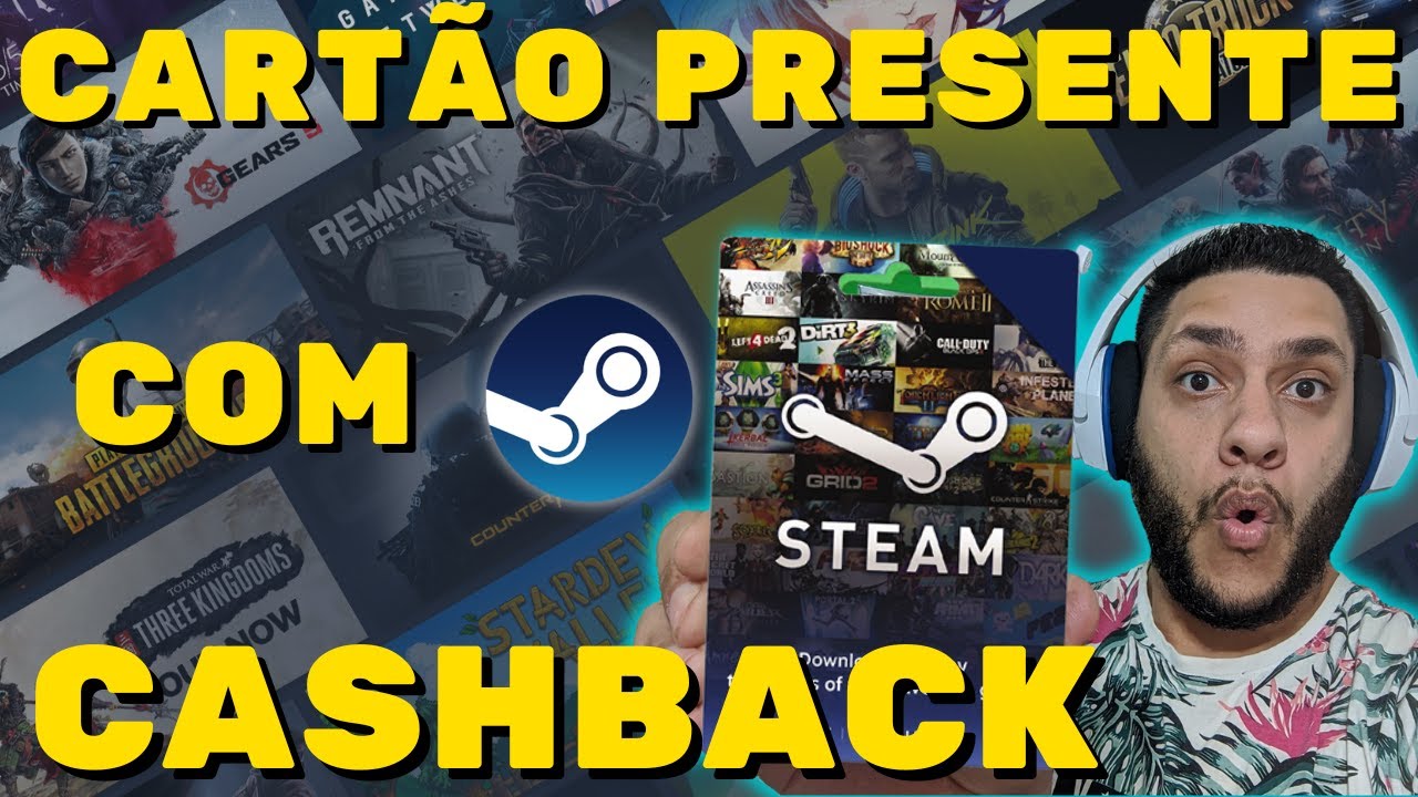 Como COMPRAR Cartão Presente Steam e receber na HORA com CASHBACK - YouTube