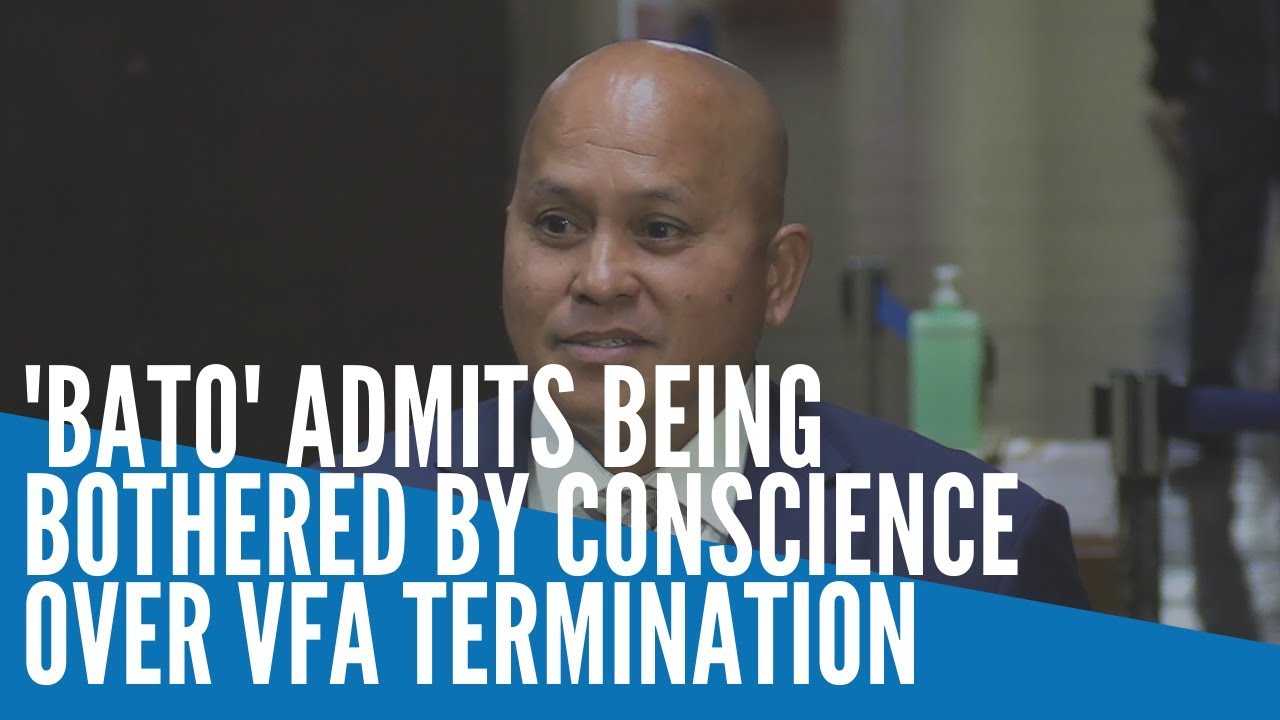 'Bato' admits being bothered by conscience over VFA termination - YouTube