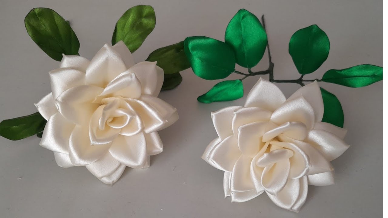 como hacer rosa con cinta/ tutorial paso a paso de rosa eterna - YouTube