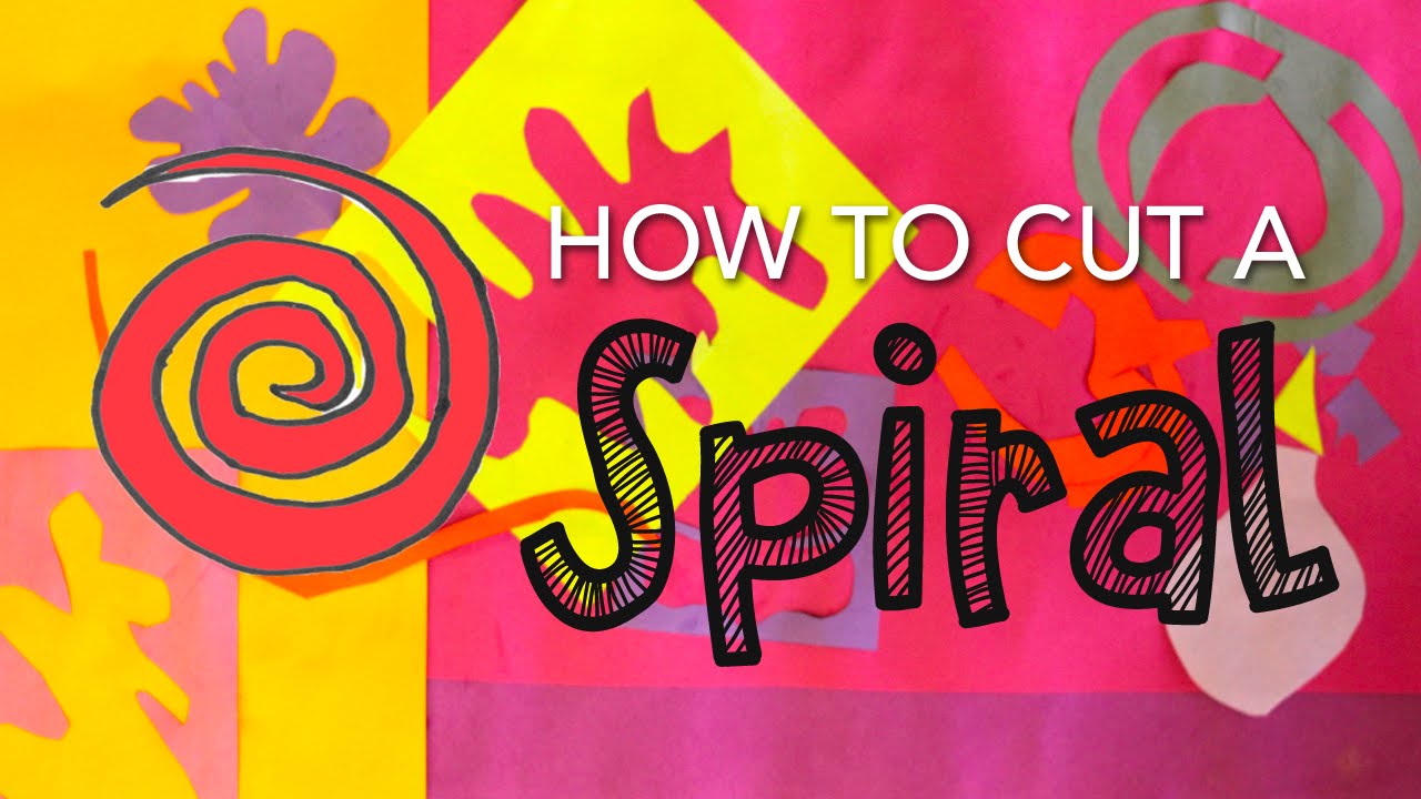 Kid's Art Tip: How to Cut Spirals - YouTube