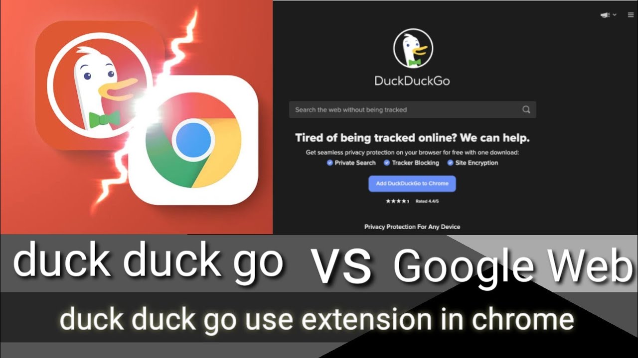 Use duck duck go extension in chrome web browser - YouTube