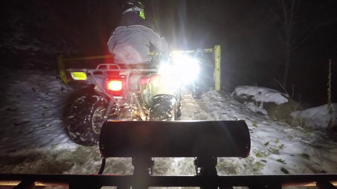 ATV Night Ride in the Snow - November 13, 2020 - YouTube