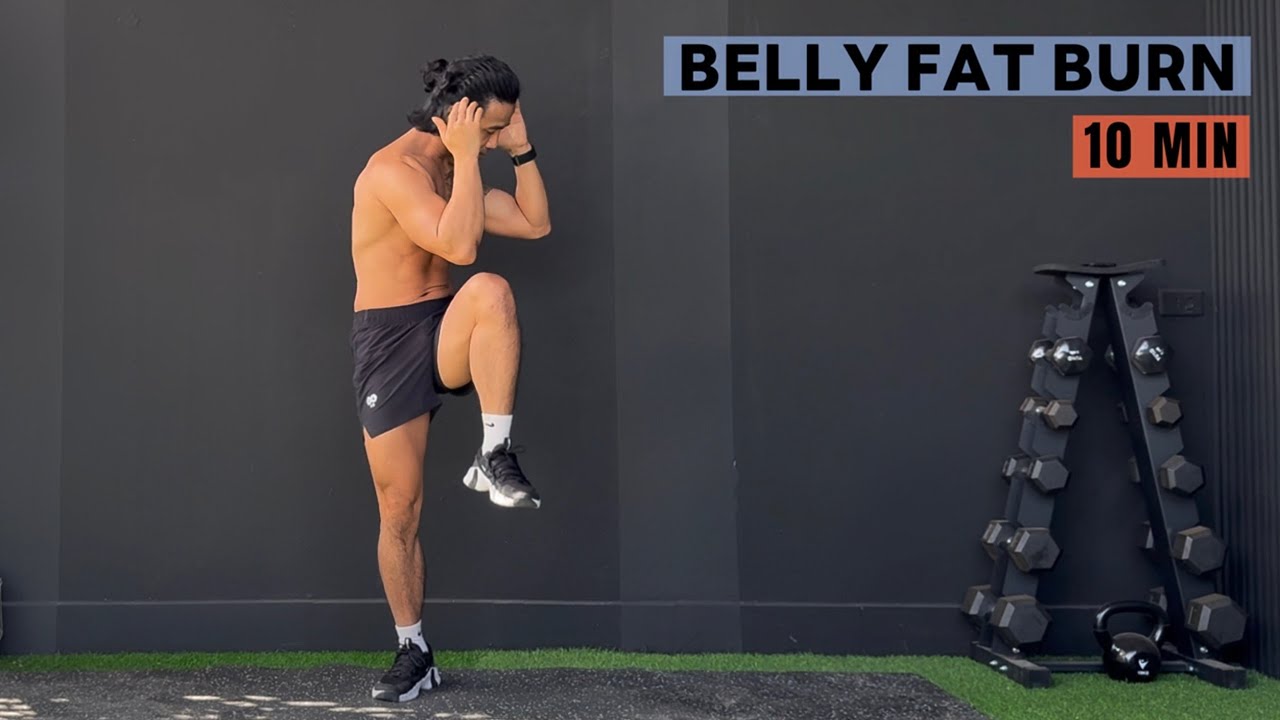 10 Min BELLY FAT BURN & TONED ABS | STANDING ABS Workout | No Equipment ...