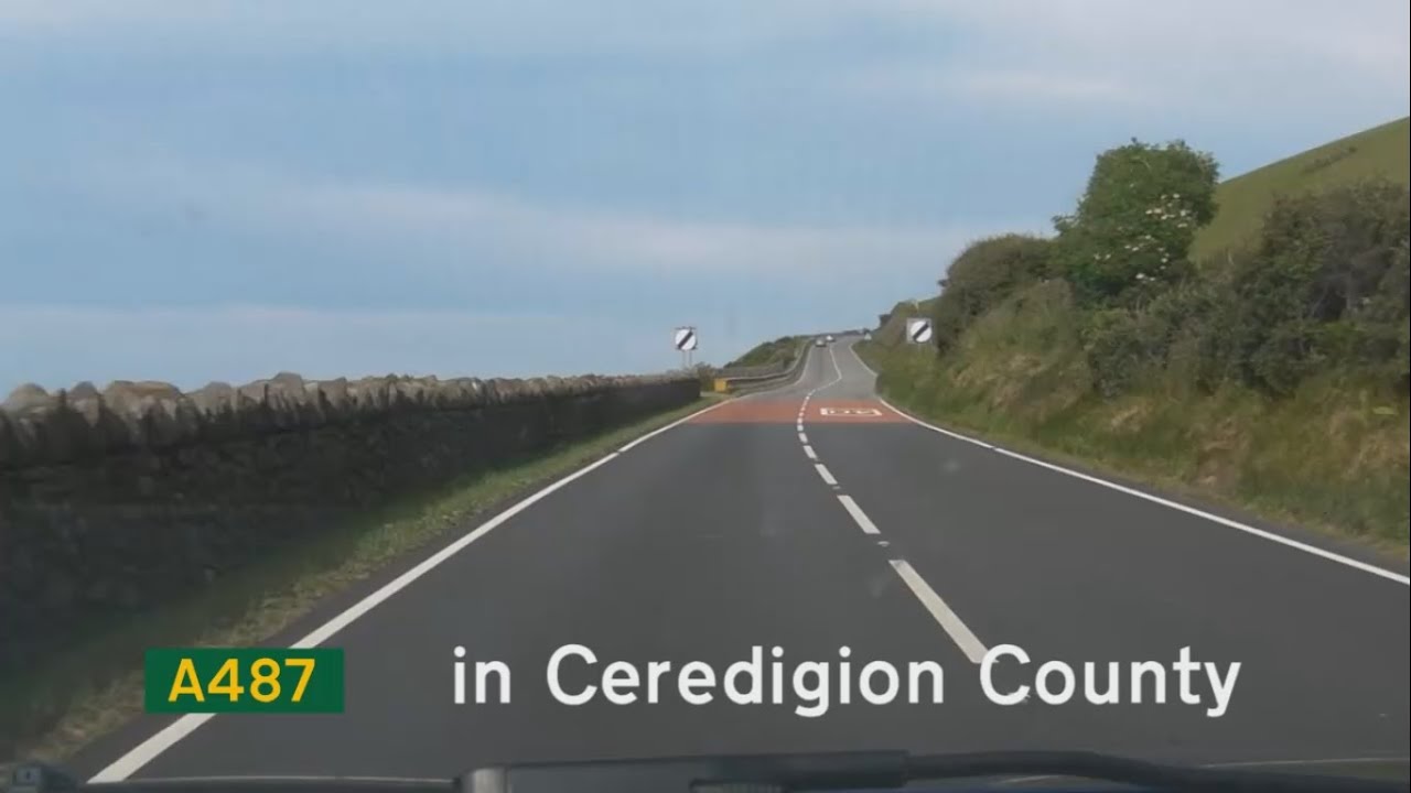 [GB] A487, Part 2: Aberaeron to Aberystwyth - YouTube