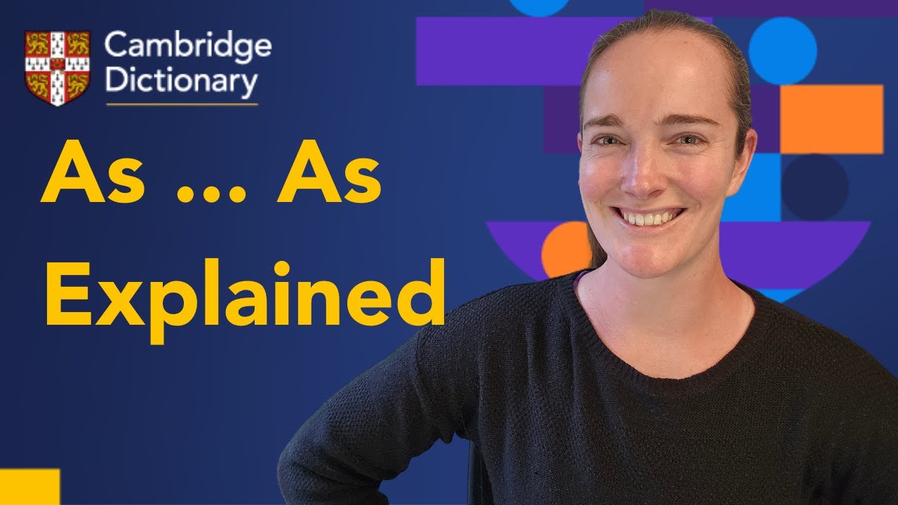 A guide to the 'as ... as' structure used to compare two items - YouTube