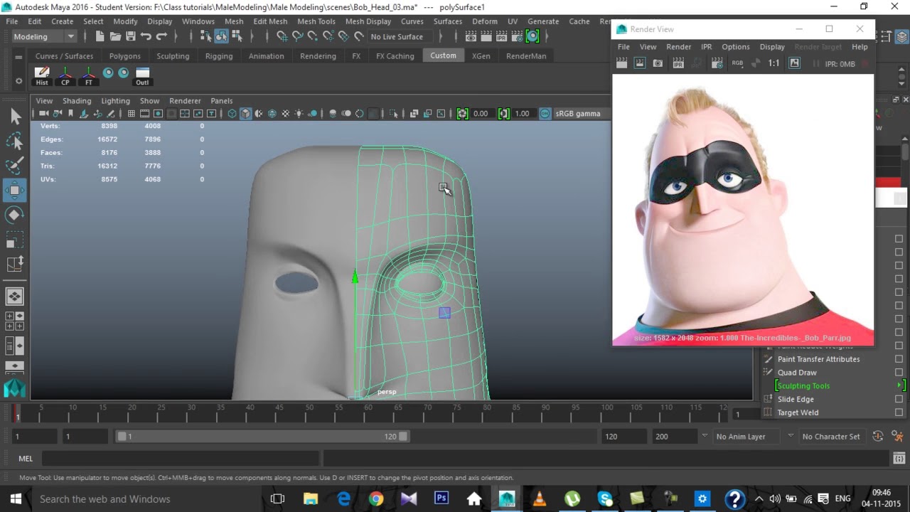 The Incredibles Bob modeling Part 8 - YouTube