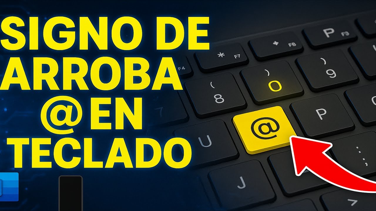 Como Hacer El Signo De Arroba En Mi Teclado - YouTube