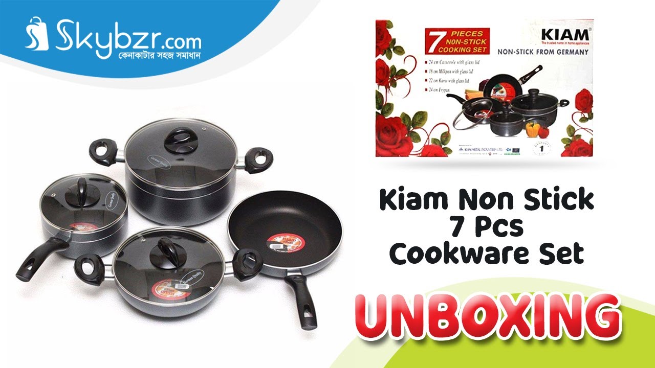 Kiam Non Stick 7 Pcs Cookware Set review & price in Bangladesh | offer ...