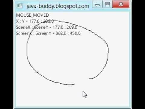 JavaFX 2 - Free draw by MouseEvent - YouTube