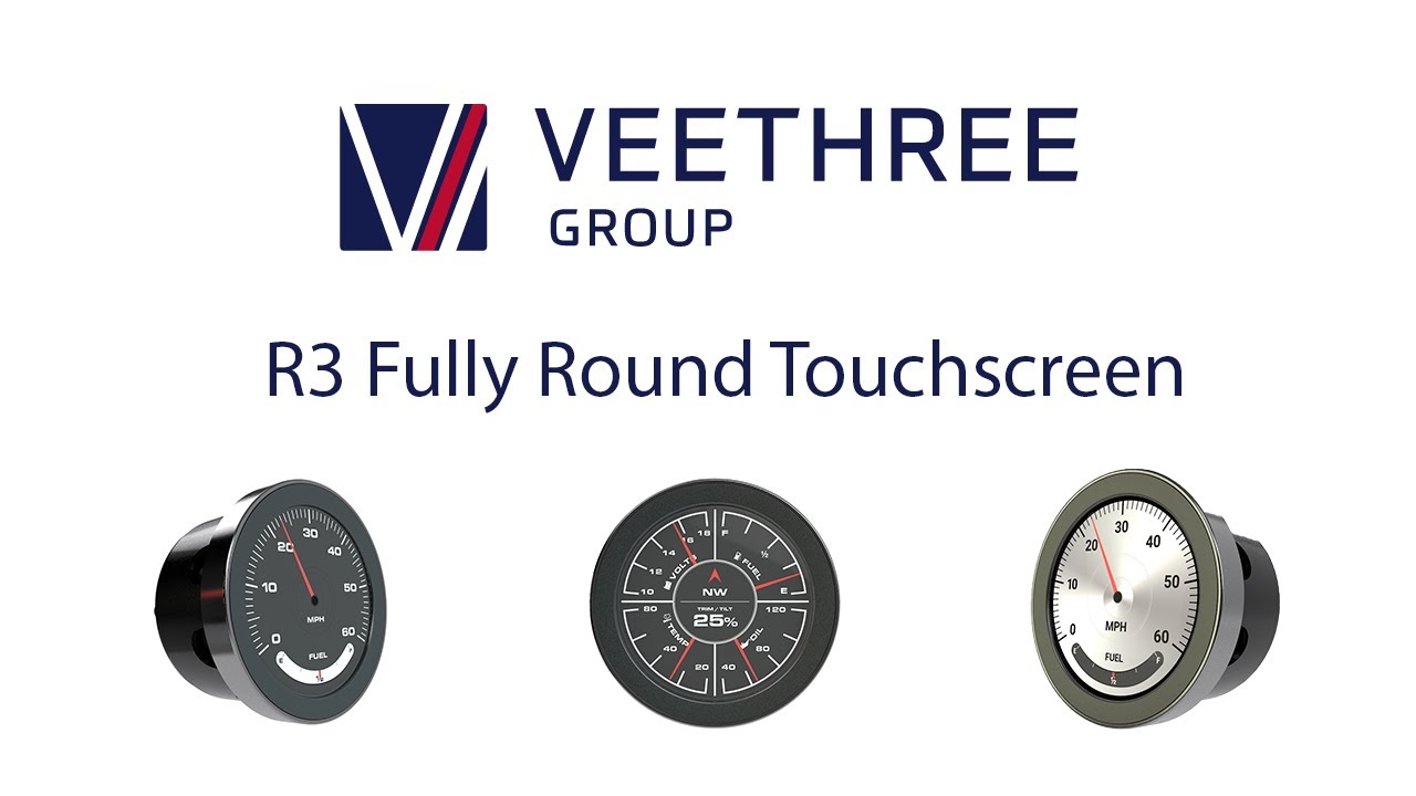 R3 Fully Round Touchscreen LCD Display - YouTube