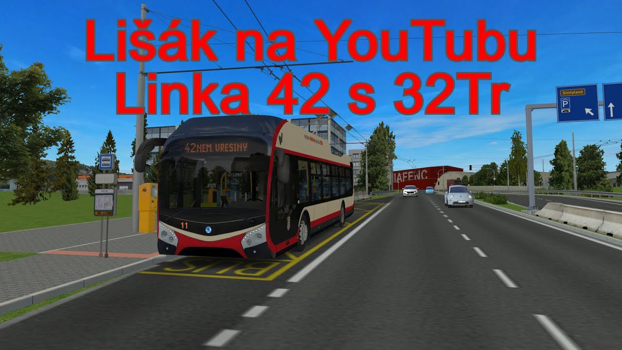 Simt simulator - Trolejbusová linka 42 s 32Tr - YouTube