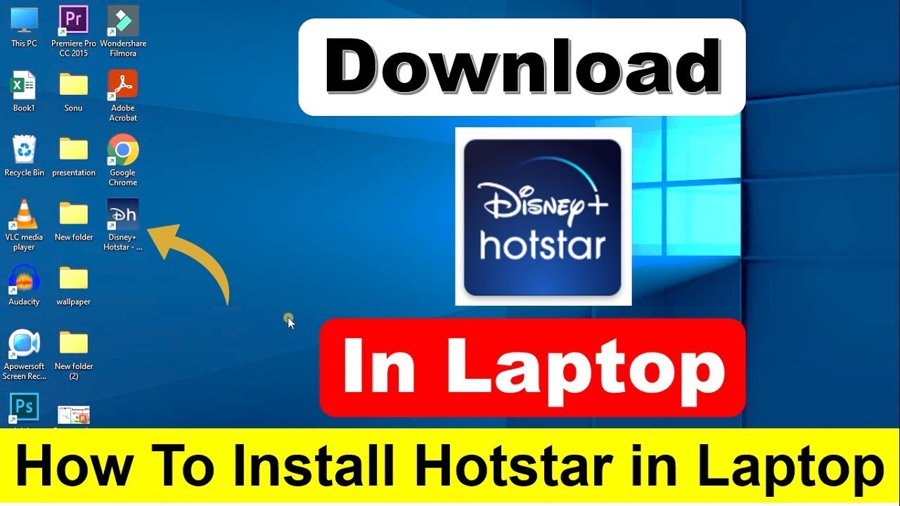 How To Download & Install Disney Plus Hotstar in Laptop/PC - YouTube