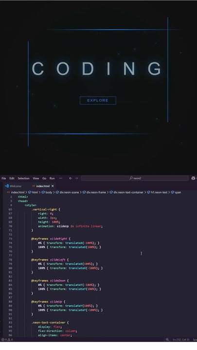 Create A Cool Text Animation Using Html And Css Coding Htmlcss