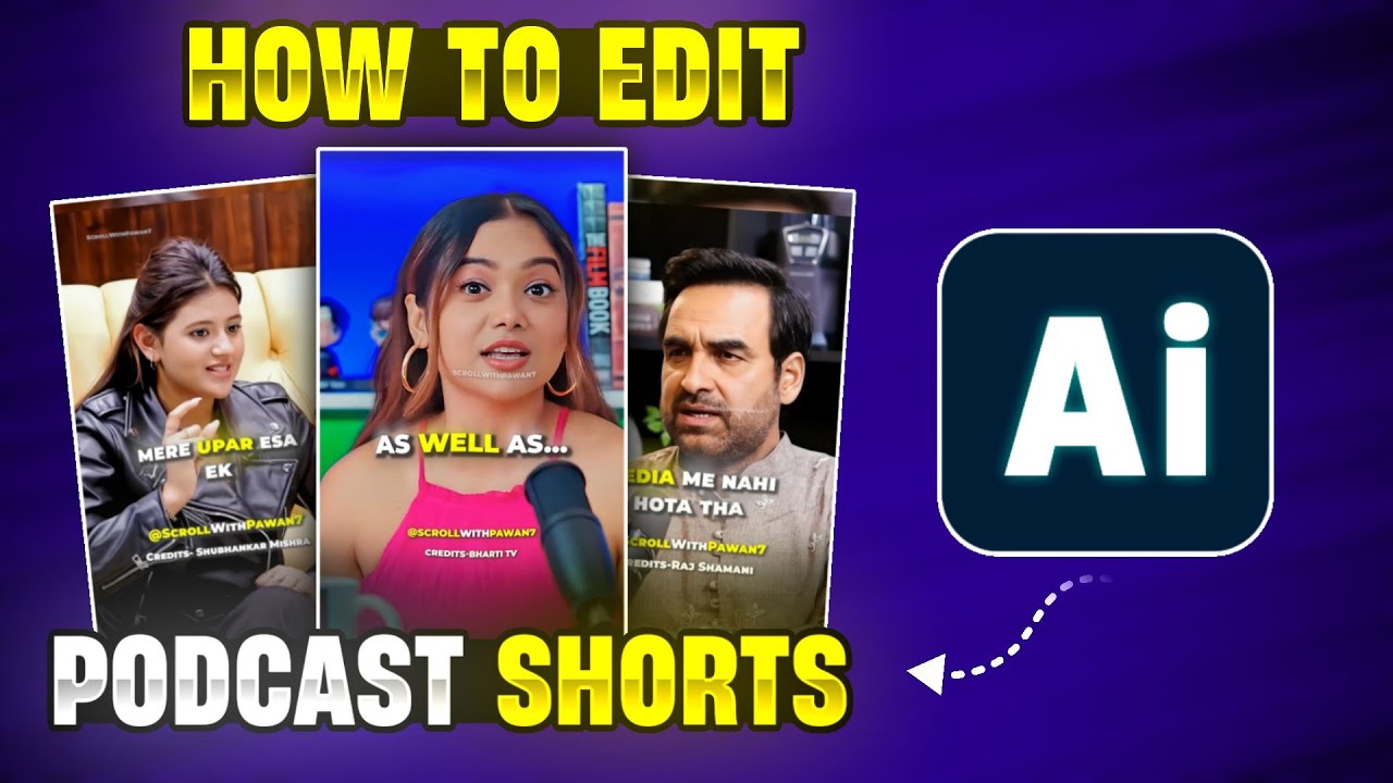 How To Create Make Podcast Shorts Using Ai | Podcast Shorts Kaise Banaye - YouTube