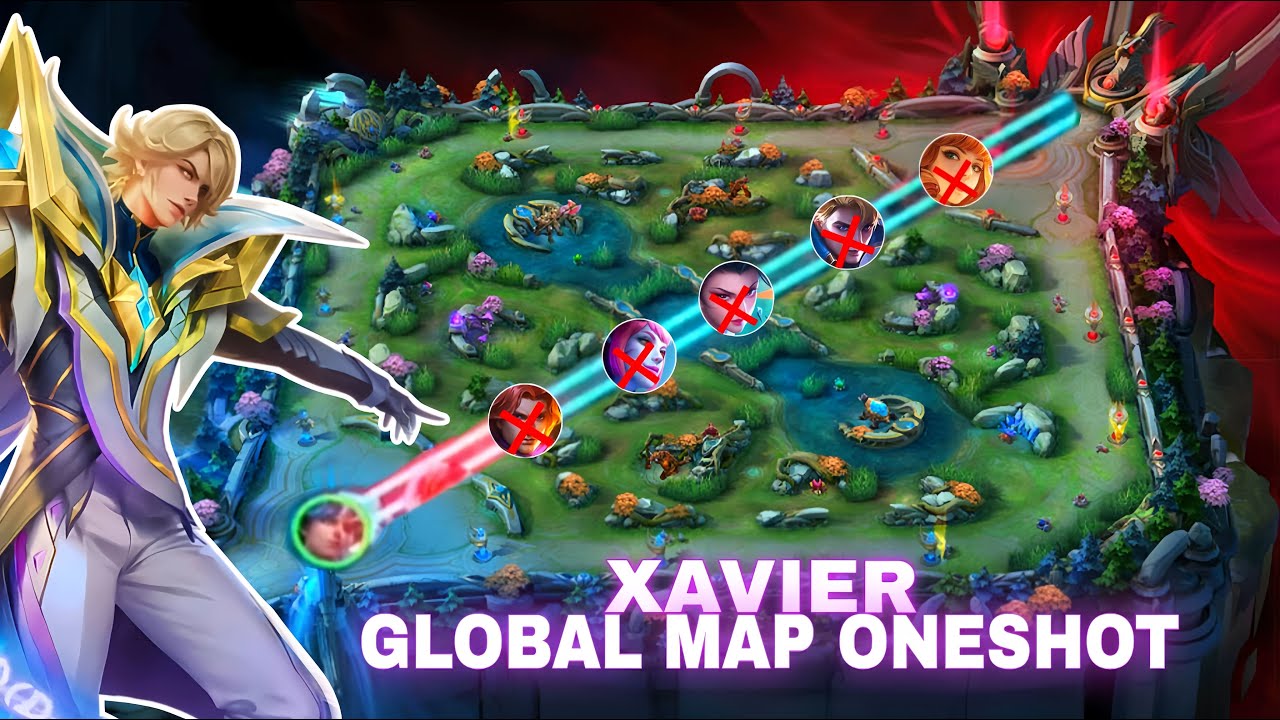 Xavier Ultimate Global Map One Shot! Xavier Best Build And Emblem 2025 ...