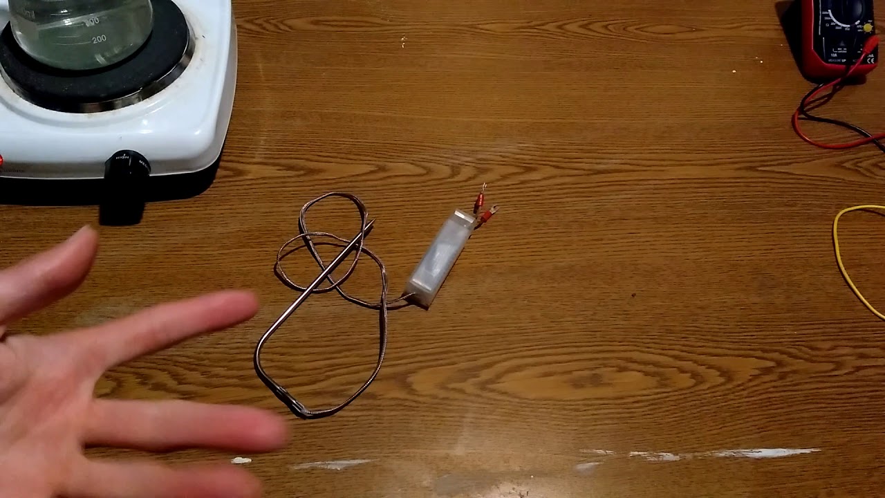 Homemade thermocouple - YouTube