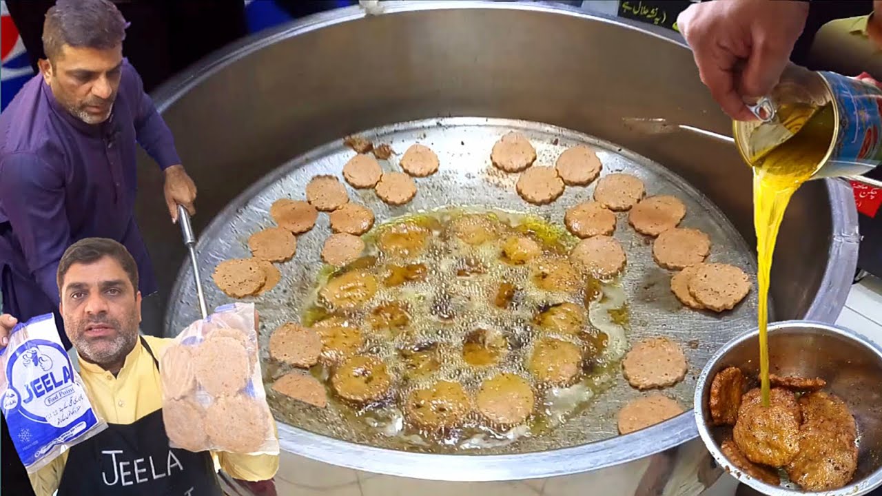 Jeela Chicken Chapli Kabab Recipe | Jeela Food Point | Street Food of ...