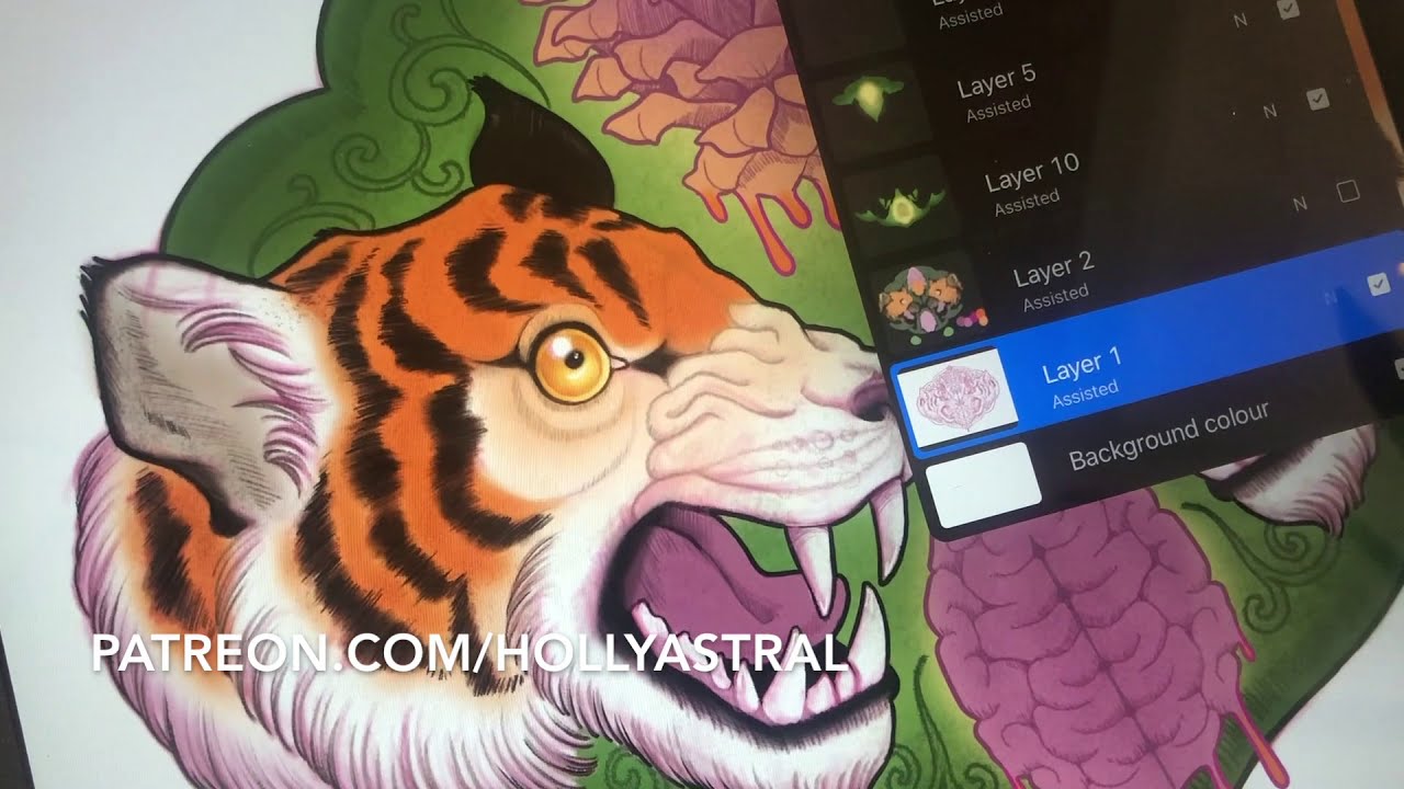 How I Create Digital Artwork using Procreate on iPad Pro - YouTube