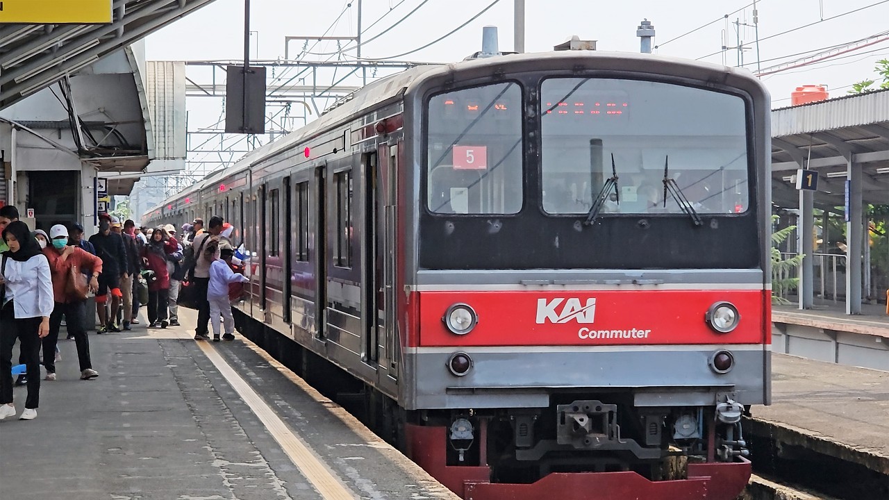 [4K] Stasiun Bojong Gede: Kompilasi KRL JR 205, TM 6000 | Commuter Line ...