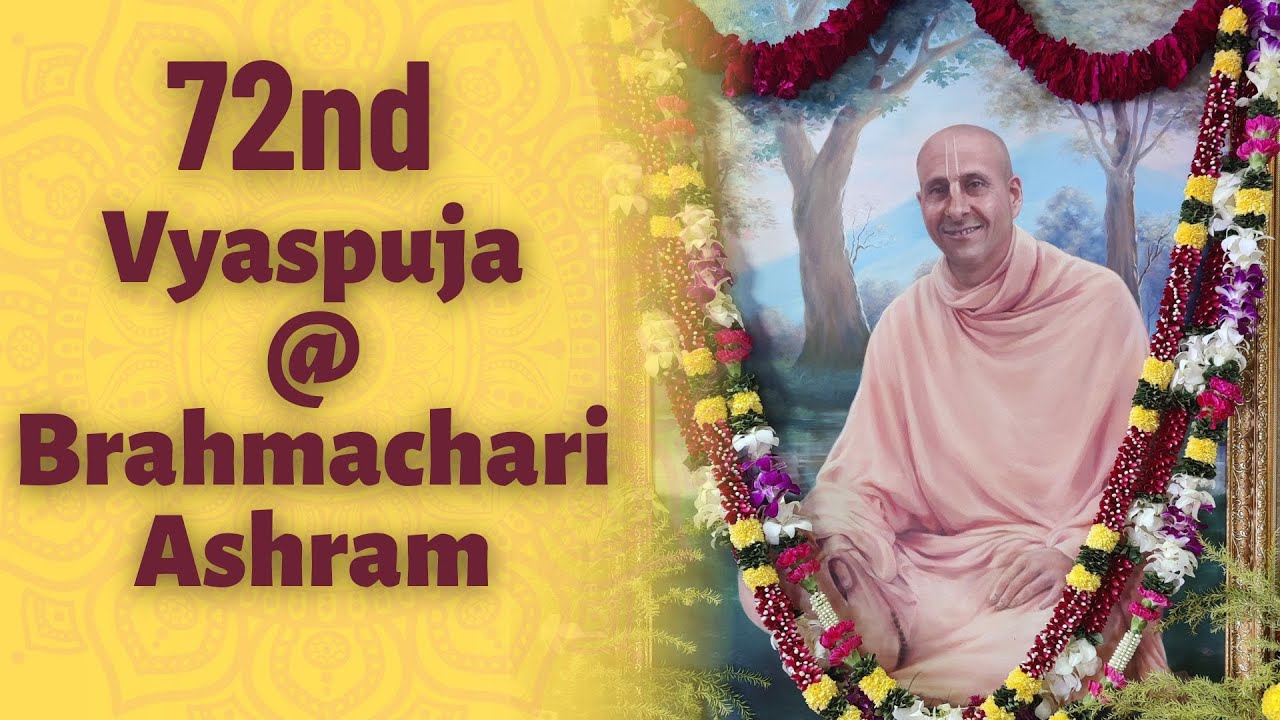 72nd Vyaspuja at Brahmachari Ashram | ISKCON Chowpatty - YouTube