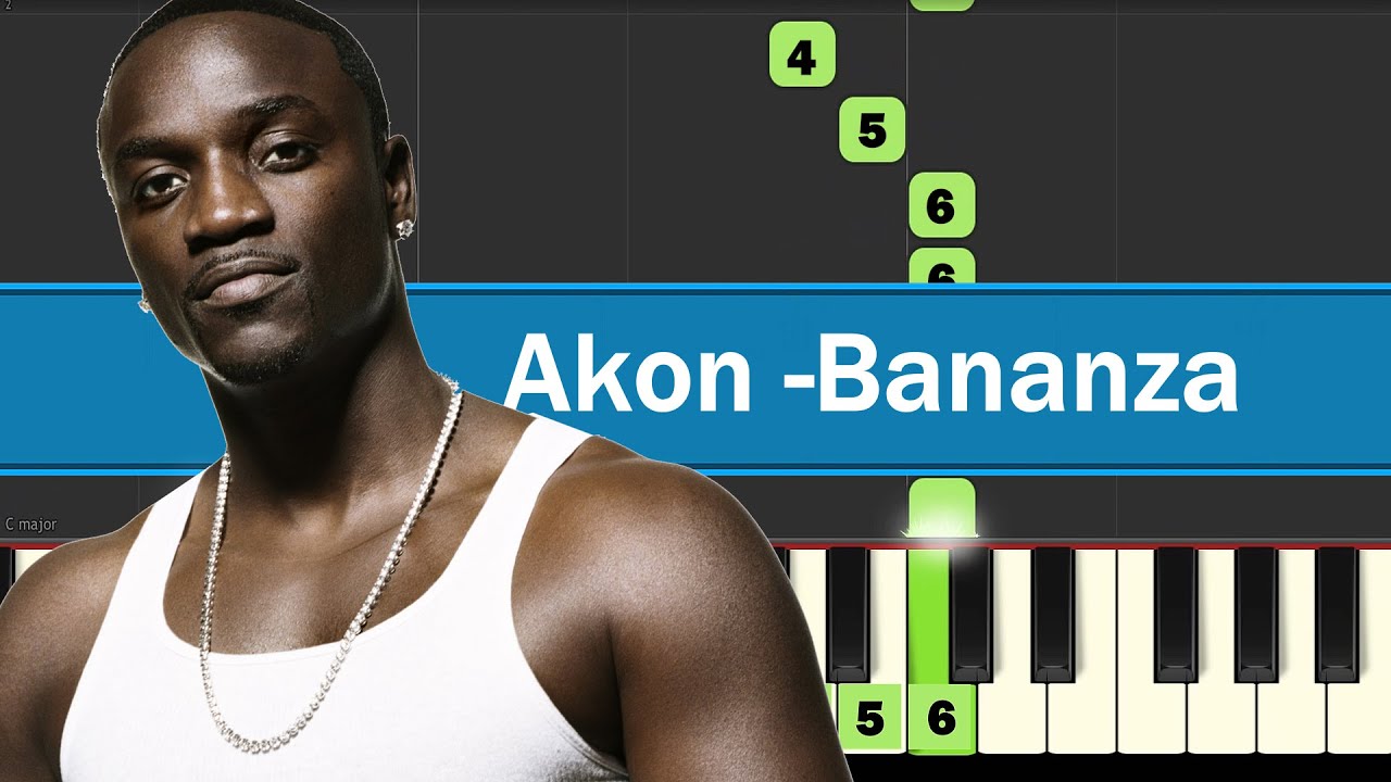 Akon - Bananza (Belly Dancer) | Easy Piano Tutorial - YouTube