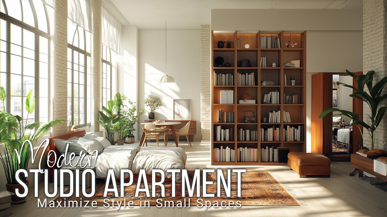 Modern Studio Apartment Design: Maximize Style in Small Spaces - YouTube