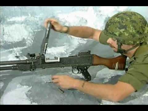 Canadian Forces - C6 GPMG - Immediate Actions & Stoppage Drill - YouTube