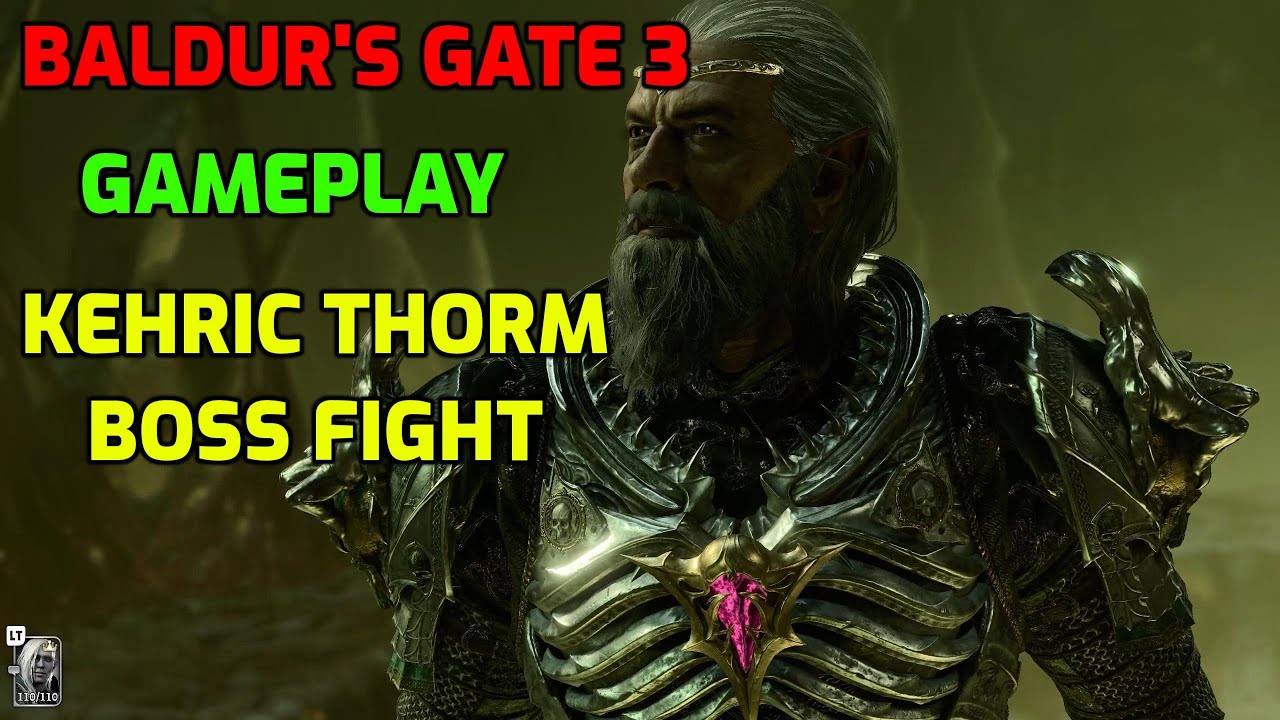 BALDUR'S GATE 3 PC Gameplay "Balanced" (Ketheric Thorm Boss fight ...