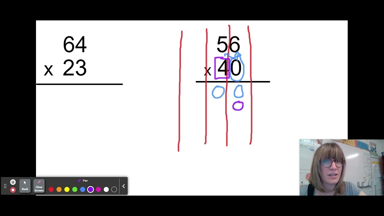 Multiplying 2x2 digit: Example 2 - YouTube