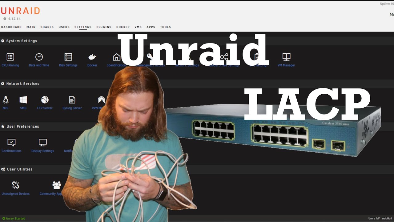 Unraid - How to set up LACP - YouTube