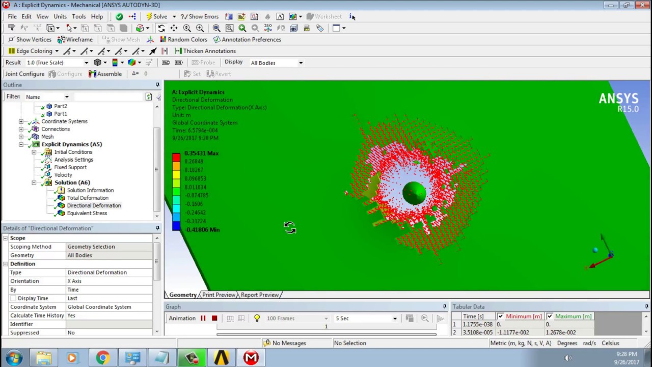 Ansys Tutorial - Explicit Dynamics /Impact Of Tank Shell On Concrete ...