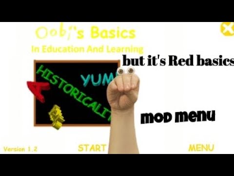 Oobi basics but it's Red basics mod menu android port (Baldi basics mod ...