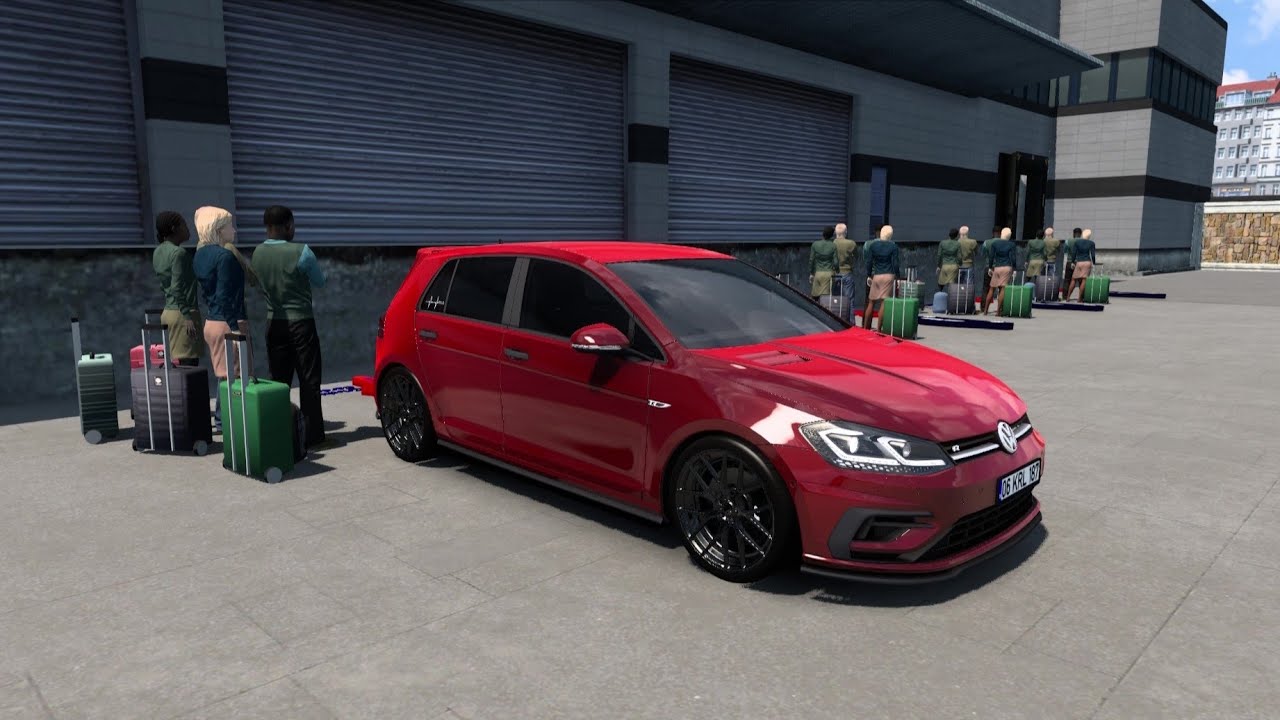 【Volkswagen Golf R】Euro Truck Simulator 2 【ETS2/MODS/ハンコン】 - YouTube
