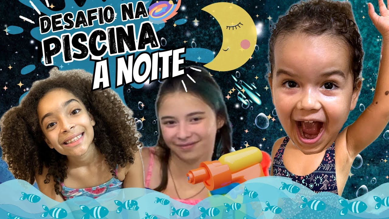Ana Clara Em Um Desafio Na Piscina à Noite Youtube