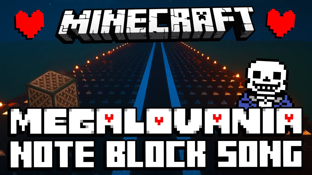 Undertale - Megalovania - Minecraft Note block song - YouTube