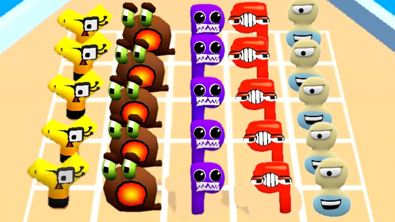 Merge 'Alphabet Lore Run' Fusion Rainbow Vs Merge Number Run ⭐⭐ Number ...