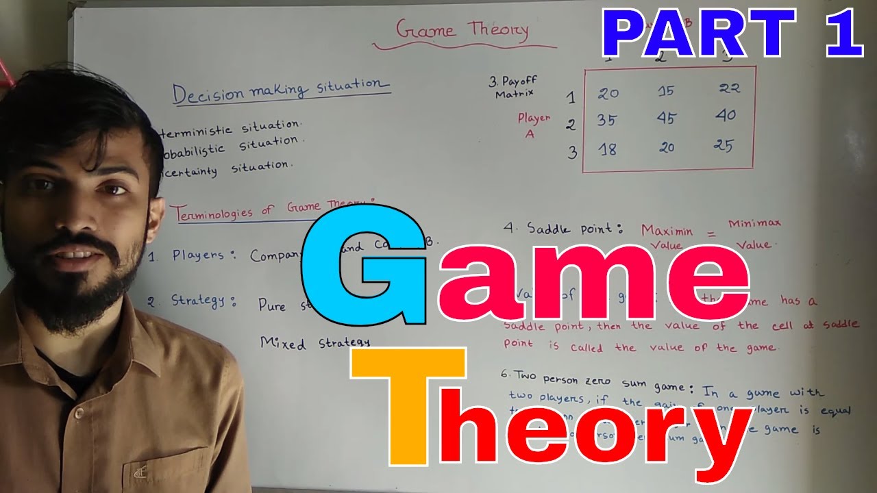 Game theory ||Pure & Mixed Strategy||in Operations research ( Bangla ...
