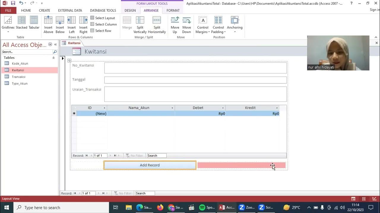 Cara Membuat Aplikasi Laporan Keuangan Akuntansi di Microsoft Access Bagian 2/6- Membuat Jurnal ...