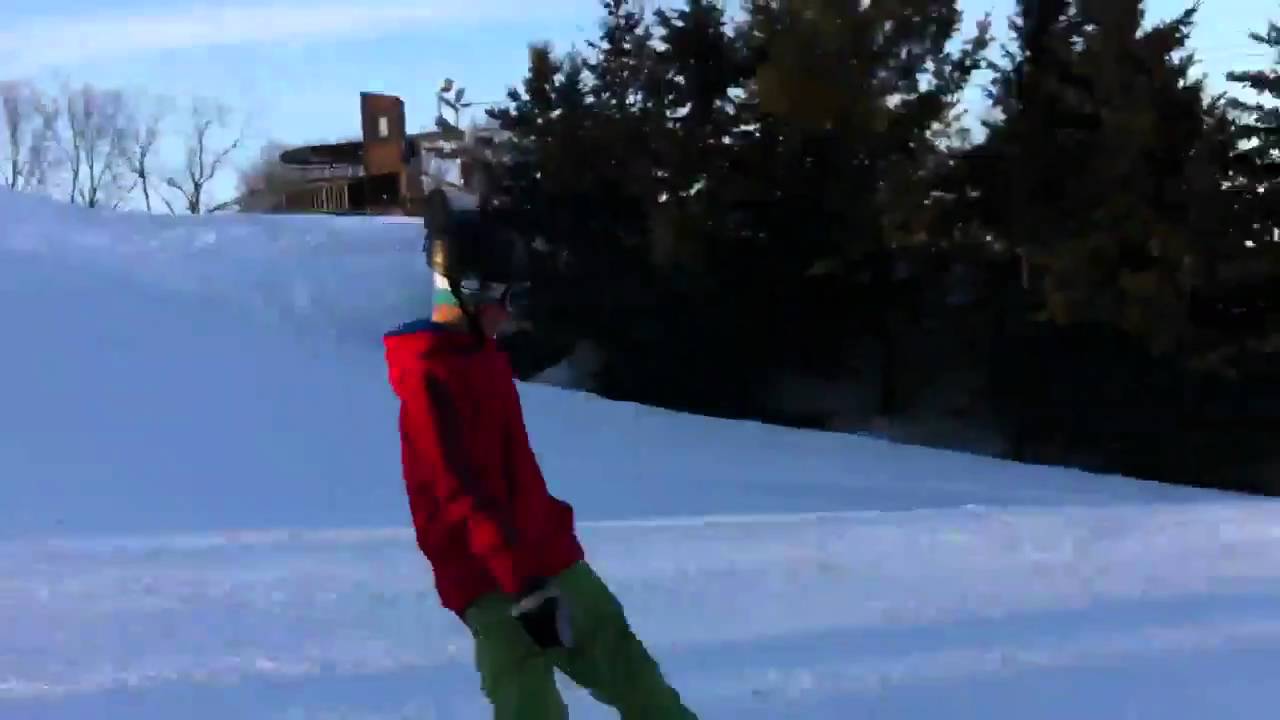 Front flip onto box - YouTube