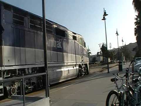 Amtrak #775 departs Santa Barbara on National Train Day. - YouTube