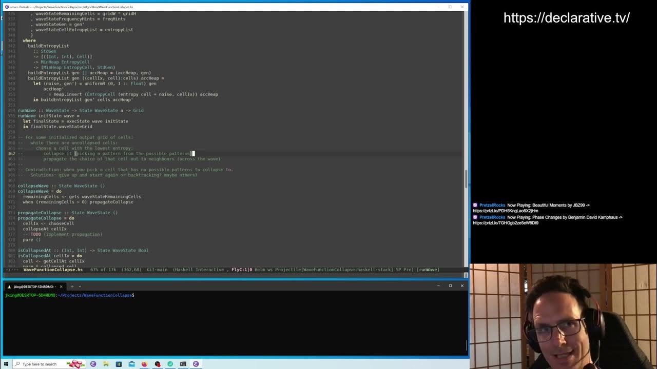 Wave Function Collapse in Haskell! Day 9 - YouTube