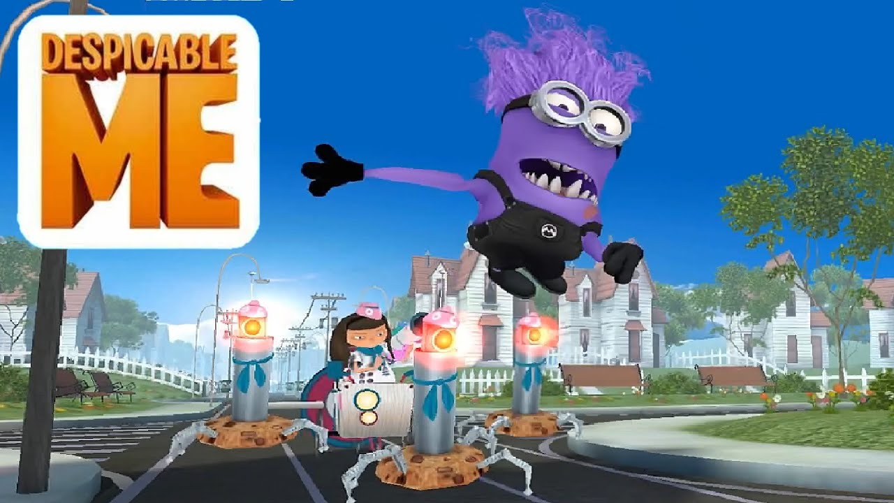 Despicable Me Minion Rush Evil Minion Panda VS The Meena Cookie bots ...