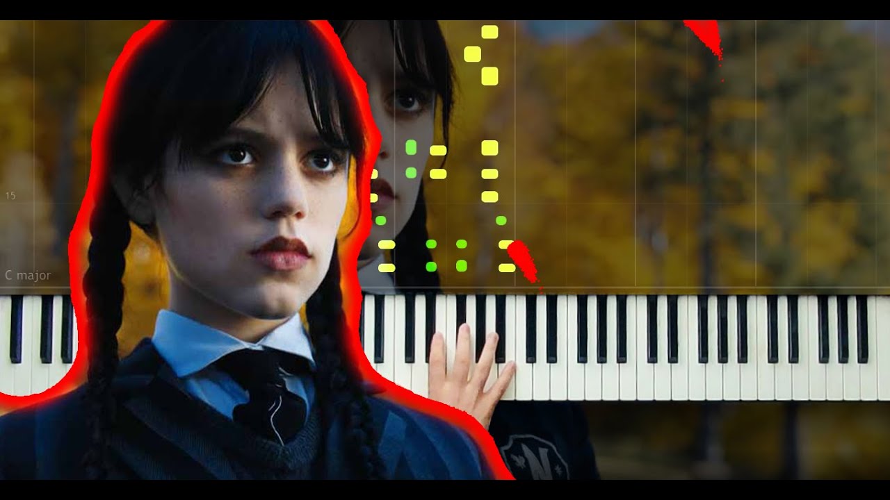 Wednesday Addams - Dance Scene Piano Tutorial - YouTube