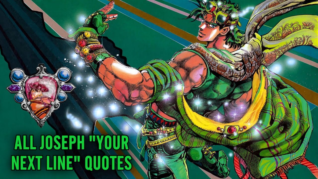 All Joseph Joestar's "Your Next Line" Quotes | JJBA All Star Battle R ...