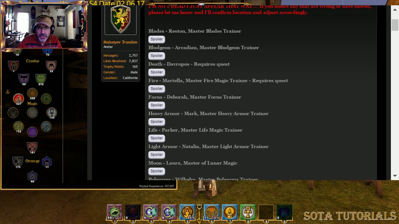 Shroud of the Avatar - Where to find the Master Trainers - YouTube