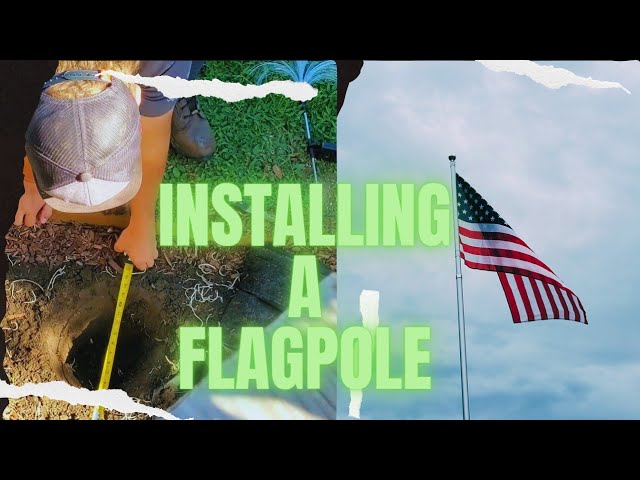 20ft Flag Pole Installation Harbor Freight Gientan 20FT Telescopic