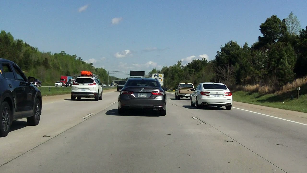 Charlotte Beltway (Interstate 485 Exits 1 to 10) inner loop - YouTube