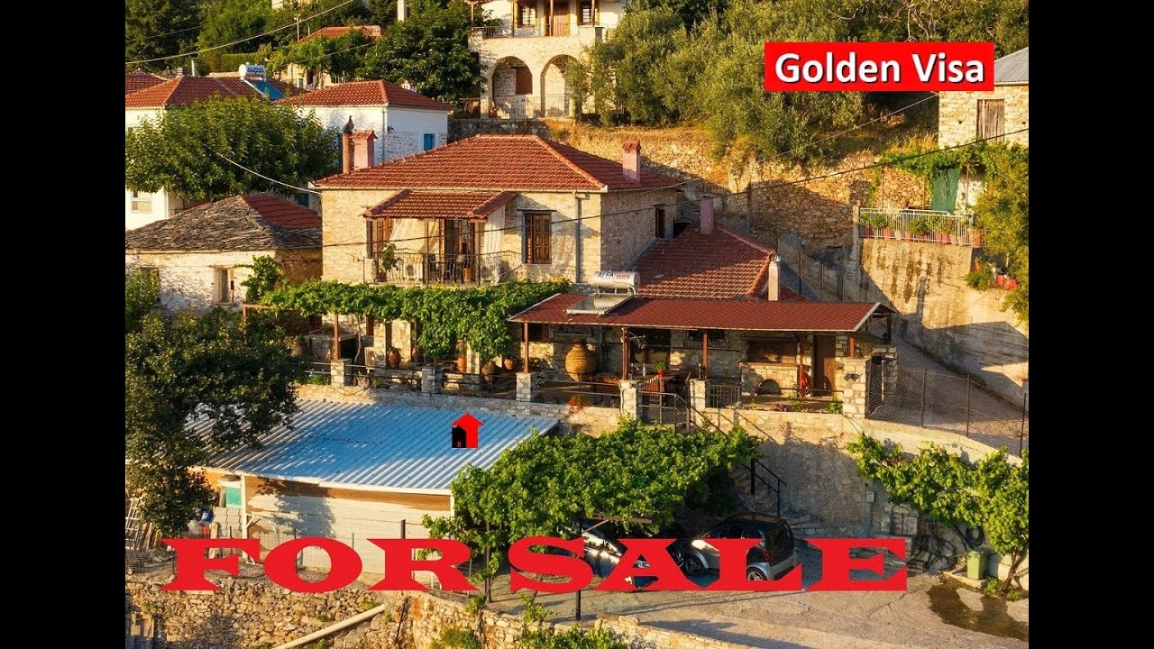LOVELY STONE HOUSE FOR SALE IN PELION GREECE - YouTube