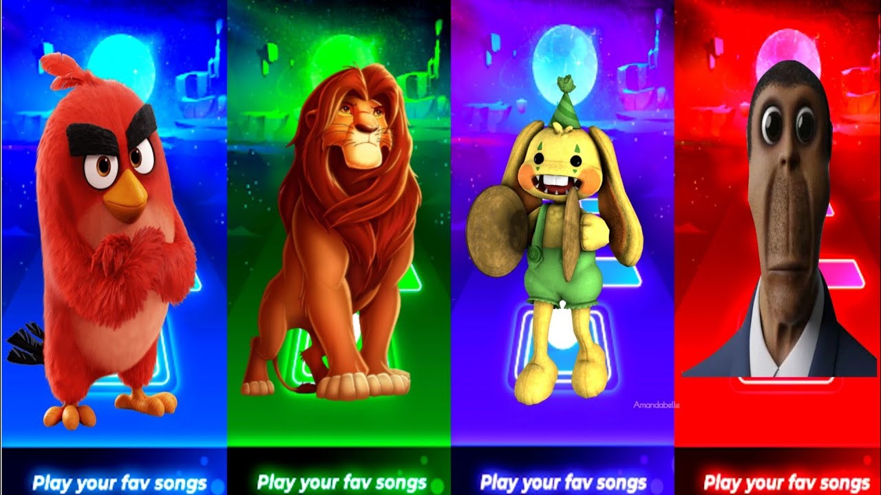 The Angry Birds🆚The Lion King🆚Bunzo Bunny🆚Obunga💥Who is best play ...