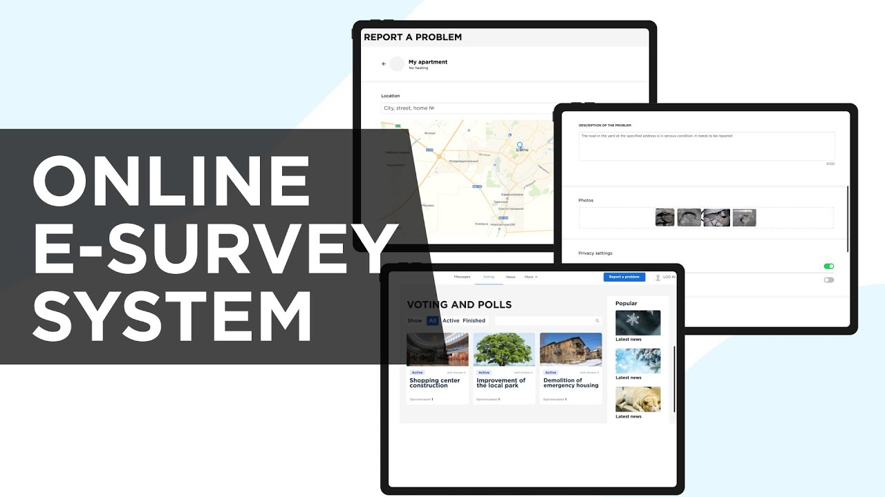 Online E-Survey System - YouTube